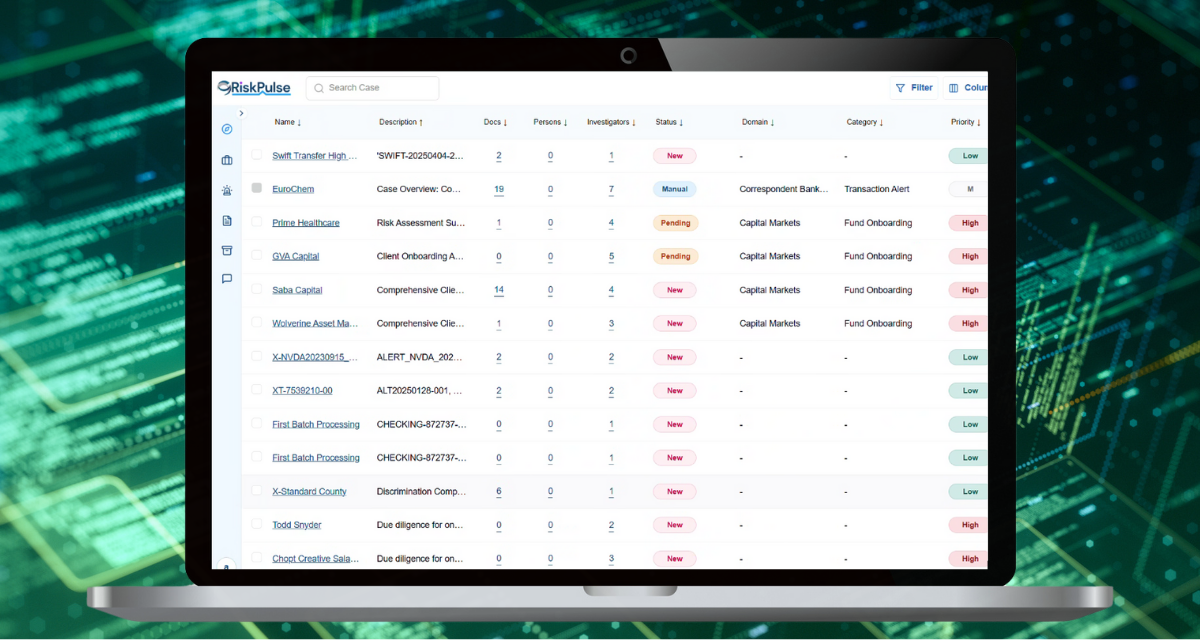RiskPulse | Agentic AI for Financial Crimes Compliance